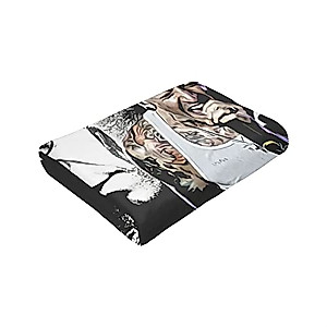 Chester Bennington Blanket Flannel Super Soft Fleece Lightweight Throw Blanket for Bed Couch Sofa Bedroom Warm Blanket 60"X50"