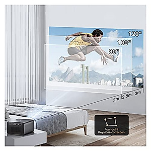 Full HD Projector 800 ANSI 1080P Home Theater Supports WiFi 4K TV Video Projector with 3D Laser Projector