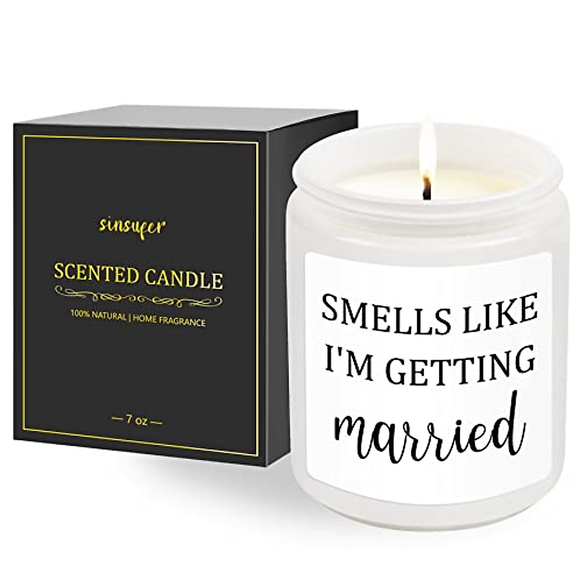 Smells Like I'm Getting Married, Engagement Gifts, Wedding Gifts, Newly Engaged Gifts, Brides Gifts, Bridesmaid Gifts, Bride to Be Gift, Gifts for Bride, Couples - 7oz Lavander Scented Candles