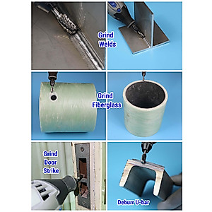 Mars-Rock Carbide Burr Set Compatible with Dremel Milwaukee 1/8" Shank 10PCS w/Wood Base Die Grinder Rotary Tool Rasp Bits Accessories Attachments Metal Wood Stone Plastic Carving Cutting Grinding