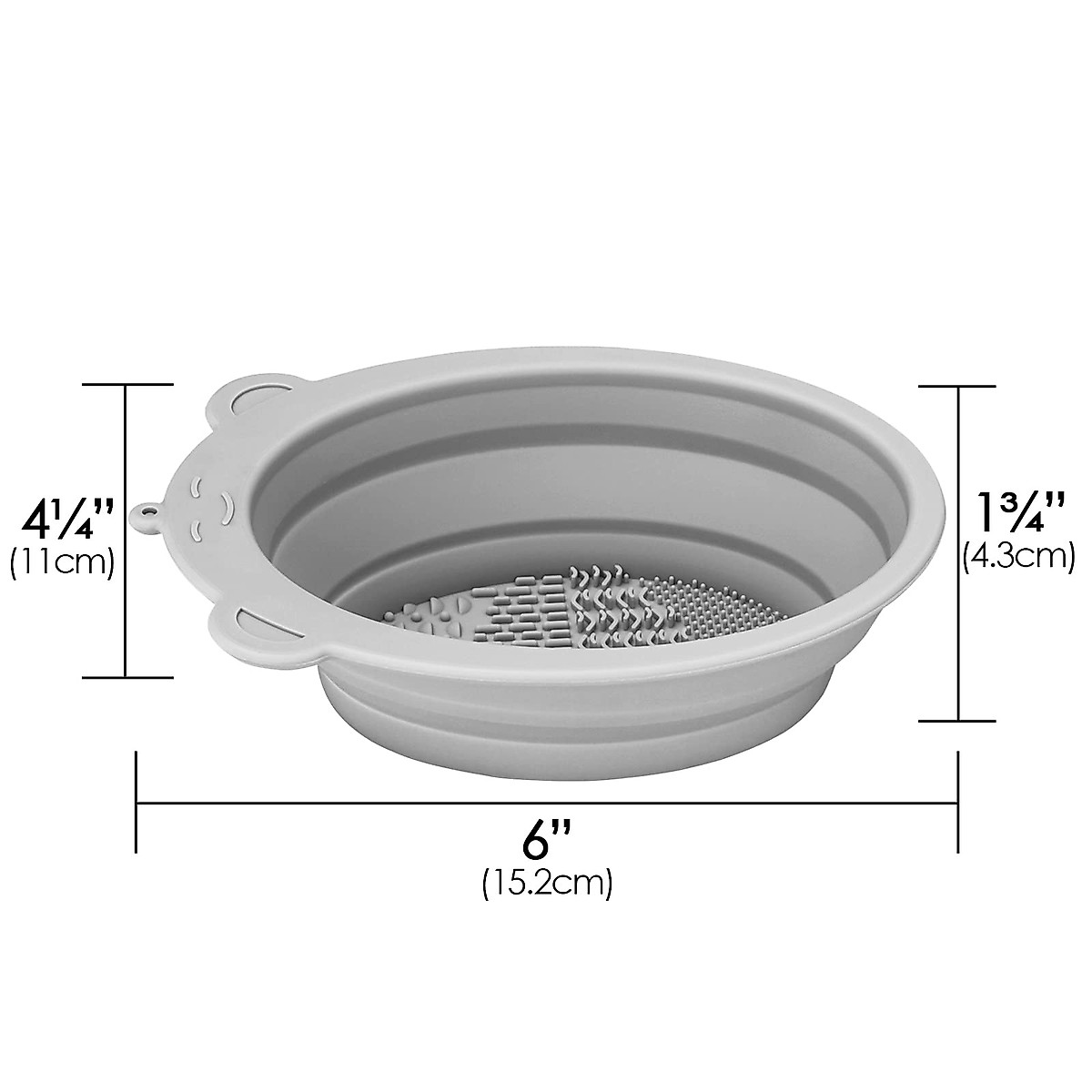 ADORILA 2 Packs Collapsible Shaving Bowl with Carabiner, Silicone Shaving Soap Mug for Travel, Wide Mouth Wet Razor Shave Cream Bowl for Men