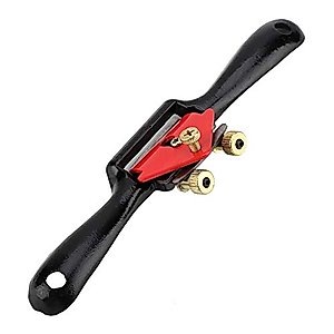 Fdit 9"/215mm Adjustable Hand Planer Spoke Shave Manual Woodworking Tool Hand Tool
