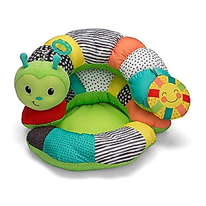 Infantino Prop-A-Pillar Tummy Time & Seated Support - Pillow Support for Newborn and Older Babies, with Detachable Support Pillow and Toys, 3 Piece Set (Pack of 1)