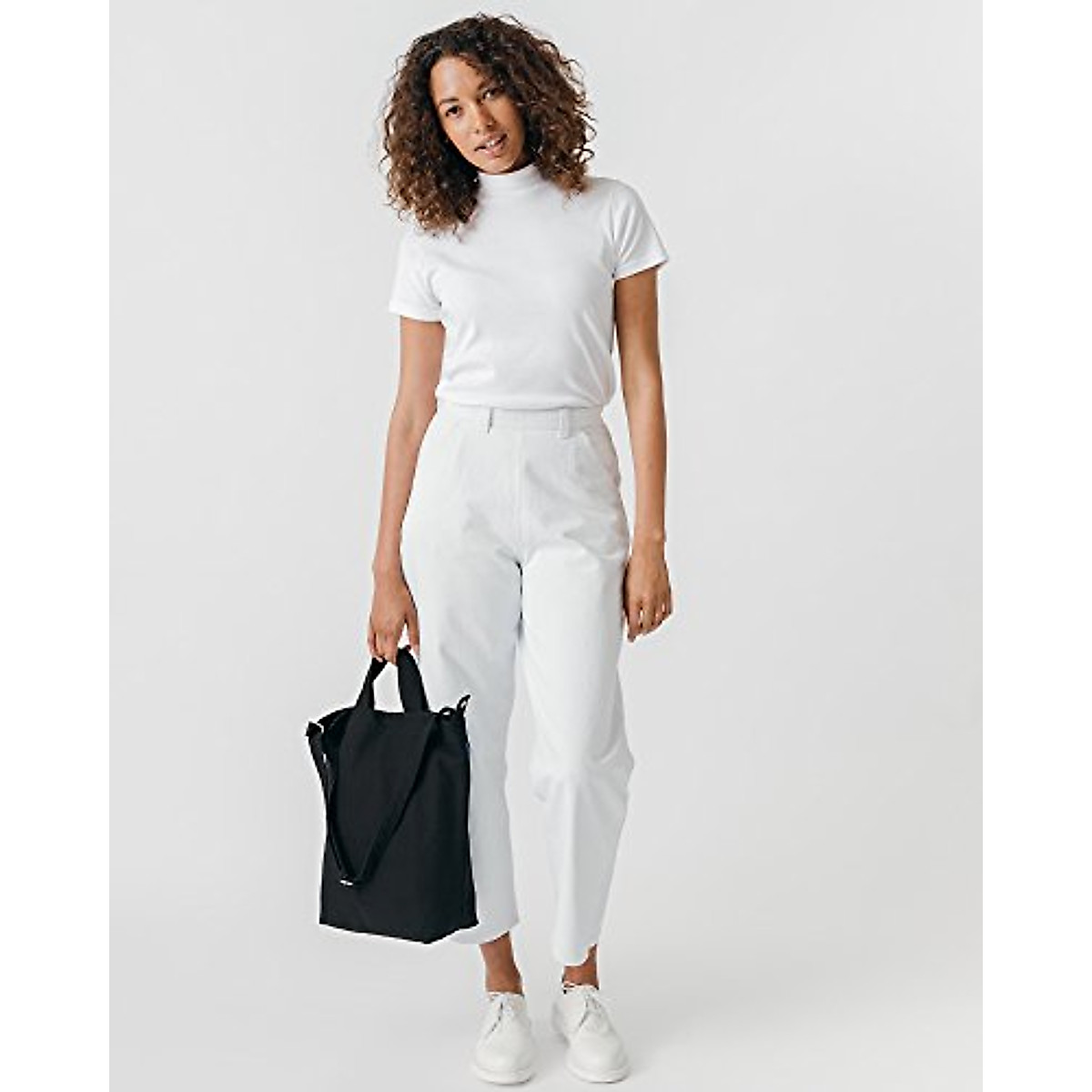 BAGGU Duck Bag Canvas Tote, Essential Everyday Tote, Spacious and Roomy, Black