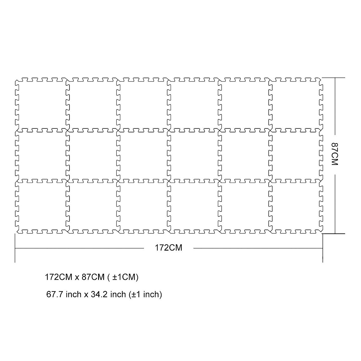 YIMINYUER Baby Playmats Floor Gyms Puzzles Jigsaw Puzzle Play mats Floor Exercise mats Frame,Fitness Yoga mats Play mat Crawling mat Flooring Black R04G301018