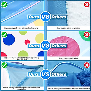 EocuSun Kids Ball Pit Large Pop Up Toddler Ball Pits Tent for Toddlers Girls Boys for Indoor Outdoor Baby Playpen w/Zipper Storage Bag, Balls Not Included (Blue)