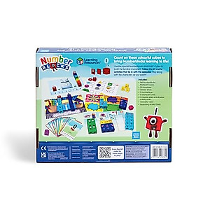 Learning Resources LSP0949-UK MathLink Cubes Numberblocks 1-10 Activity Set, Early Years Maths Learning, Build, Learn & Play in The Classroom & at Home.,27.5 x 21.3 x 3.2 cm, Multicolour