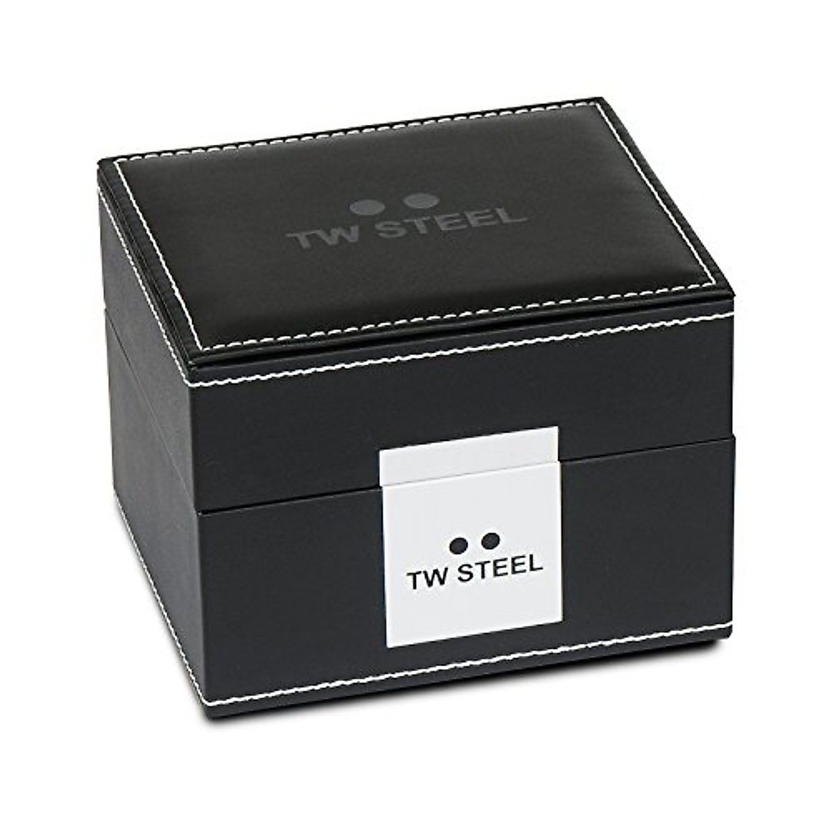 TW Steel Men's Maverick Stainless Steel Quartz Watch with Leather Calfskin Strap, Brown, 22 (Model: MS2)