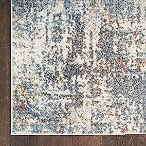 Nourison Astra Machine Washable Abstract Multicolor 2'2" x 4' Area Rug, Easy -Cleaning, Non Shedding, Bed Room, Living Room, Dining Room, Kitchen (2x4)