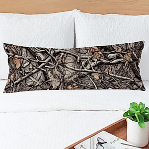 Tamengi Body Pillow Cover, Hunting Camouflage Pattern 8 Pillow Cover, Long Pillowcase with Zipper Closure, Bedding Bedroom Decor Home Gift
