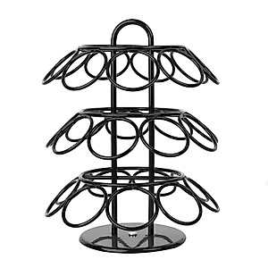 Keurig Pod Holder, K Cup Holder, K Cup Organizer, ZECENN Coffee Pod Carousel for Keurig Pods, Coffee Pods Storage Rack Compatible with k-cup Pods - Holds 35 Keurig Pods, No Assembly Required