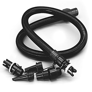 SereneLife PRTSLPUMPHOSE Replacement Part-Detachable Air Hose, Black