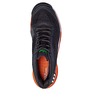 Wilson Men's Tennis Shoe, Black Orange Tiger White, 13
