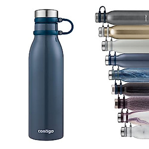 Contigo Matterhorn Water Bottle with Thermalock Insulation, BPA-Free Stainless Steel Bottle with Screw Cap, Leak-Proof Drinking Bottle, Keeps Beverages up to 24h Cold/up to 10h hot, 590 ml
