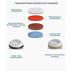 Prolux Core Heavy Duty Single Pad Commercial Polisher, Floor Buffer Machine, Scrubber, 15 Inch Commercial Duty w/ Hard Brush Only