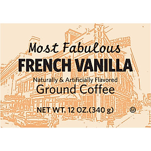 Junior's Most Fabulous Ground Coffee, 12 oz (French Vanilla, 6 bags)