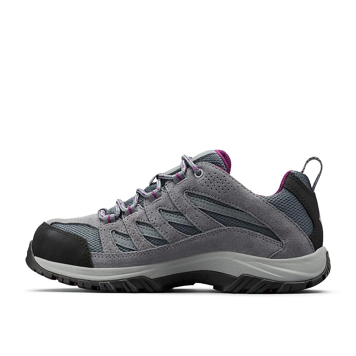 Columbia Women's Crestwood Waterproof, Graphite/Wild Iris, 9