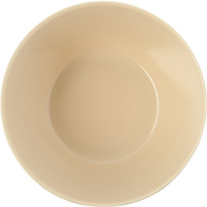 Carlisle FoodService Products Kingline Reusable Plastic Bowl Soup Cup for Home and Restaurant, Melamine, 8 Ounces, Tan, (Pack of 48)