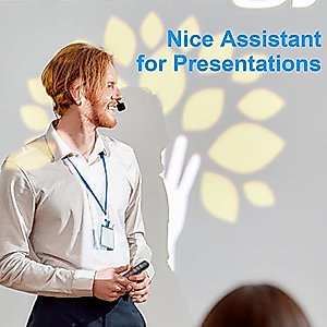 Towlup Presentation Clicker, 2 in 1 USB Type C Powerpoint Clicker with Laser Pointer, Wireless Presentation Remote Slide Clicker for Mac, Computer, Laptop, Smart Board - Battery Operated