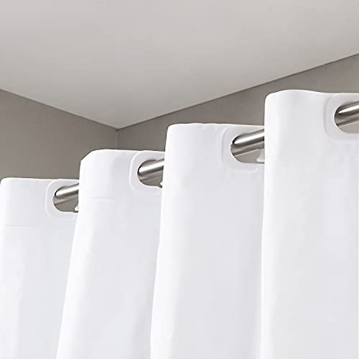 Interior Living 42-72 in. Adjustable Standard Shower Rod, Brushed Nickel