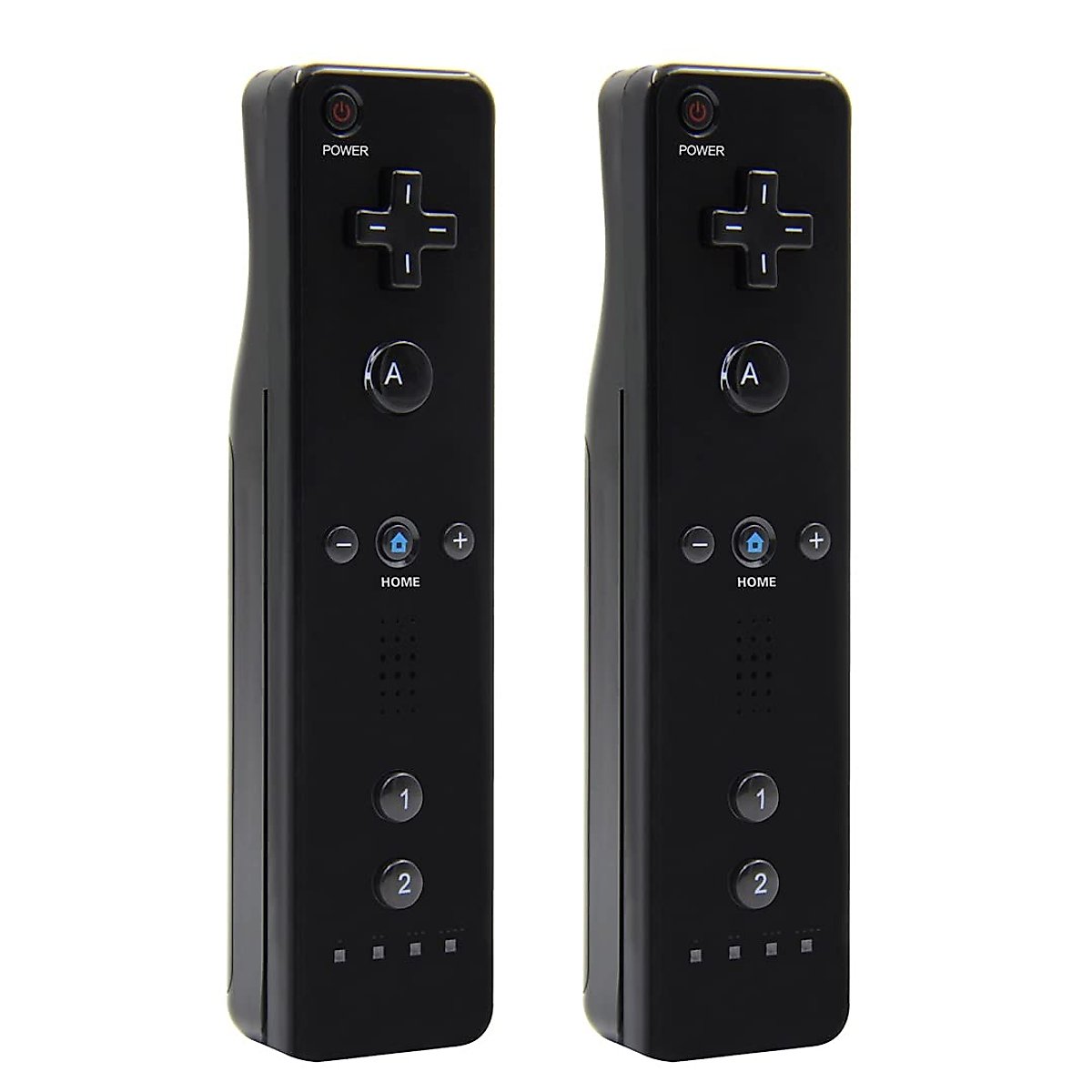 MOLICUI Wii Remote Controller, Wii Controller 2 Pack Black,Wii Remote for Nintendo Wii/Wii U Console