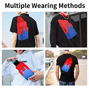 THRCIFLO Portable Crossbody Travel Bag, Cute Shoulder Bag Backpack, Durable Carrying Sling Bag for Game Accessories Storage