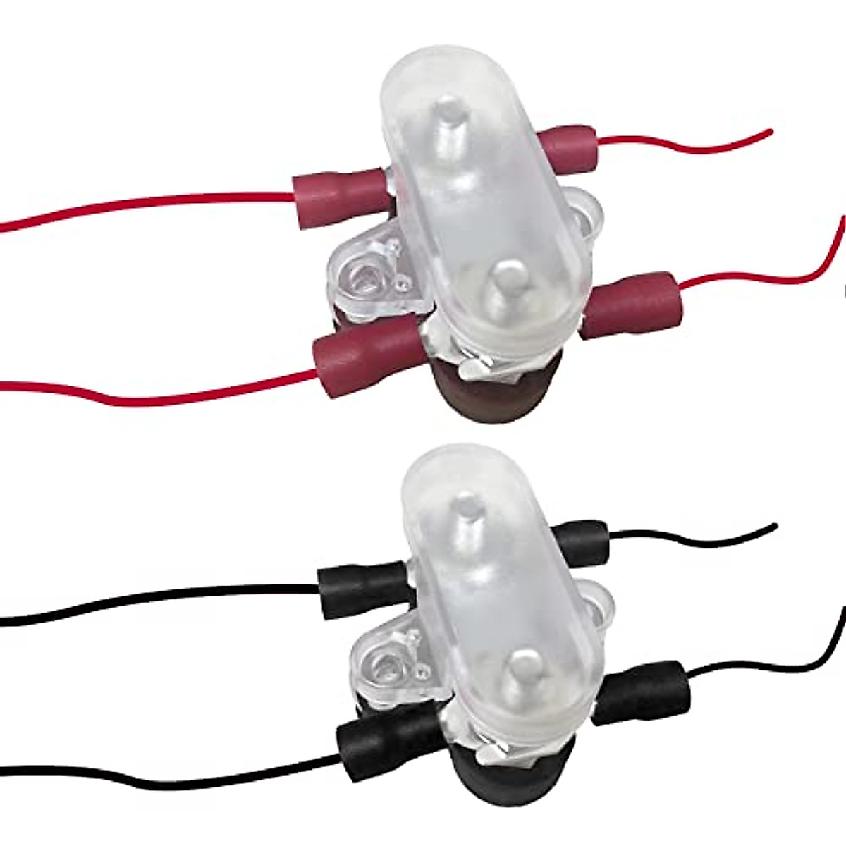 Heart Horse Battery Bus Bar Power Terminal Stud Junction Block 2 Post Power Distribution Block Terminal Block with Cover 150 Amp Rating 12V 48V for Automotive Boat Truck RV (1/4'')