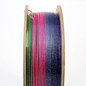 3D Printer Filament PLA Star Flash Highlight Rainbow Gradient Color 1.75 Mm +/-0.03 Mm1kg Spool