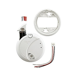 First Alert BRK 7010B Hardwired Smoke Detector with Photoelectric Sensor and Battery Backup , White