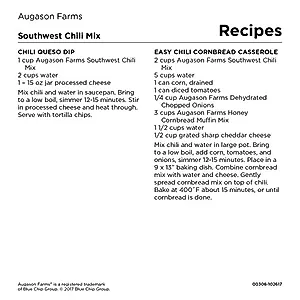 Augason Farms Southwest Chili Mix Net wt. 3 lbs 10 oz (1.65 kg)