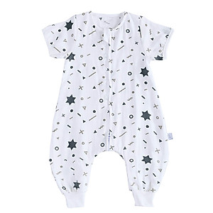 Sincere Muslin Original Cotton Baby boy Girl Sleep Sack with Sleeves Grown Sleep Bag Summer Wearable Blankets 3-4Ymonths Star/L