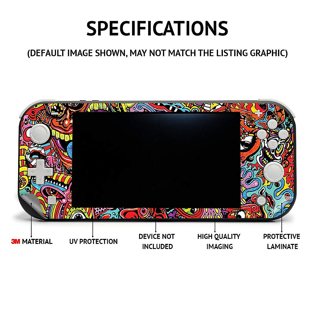 MightySkins Skin Compatible with Nintendo Switch OLED - Rainbow Hamsa | Protective, Durable, and Unique Vinyl Decal wrap Cover | Easy to Apply, Remove, and Change Styles | Made in The USA