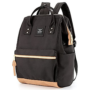 Himawari Laptop Backpack for Women&Men,Wide Open Large USB Charging Port 15.6 Inch Laptop Doctor College Work Bag(123#-Black)