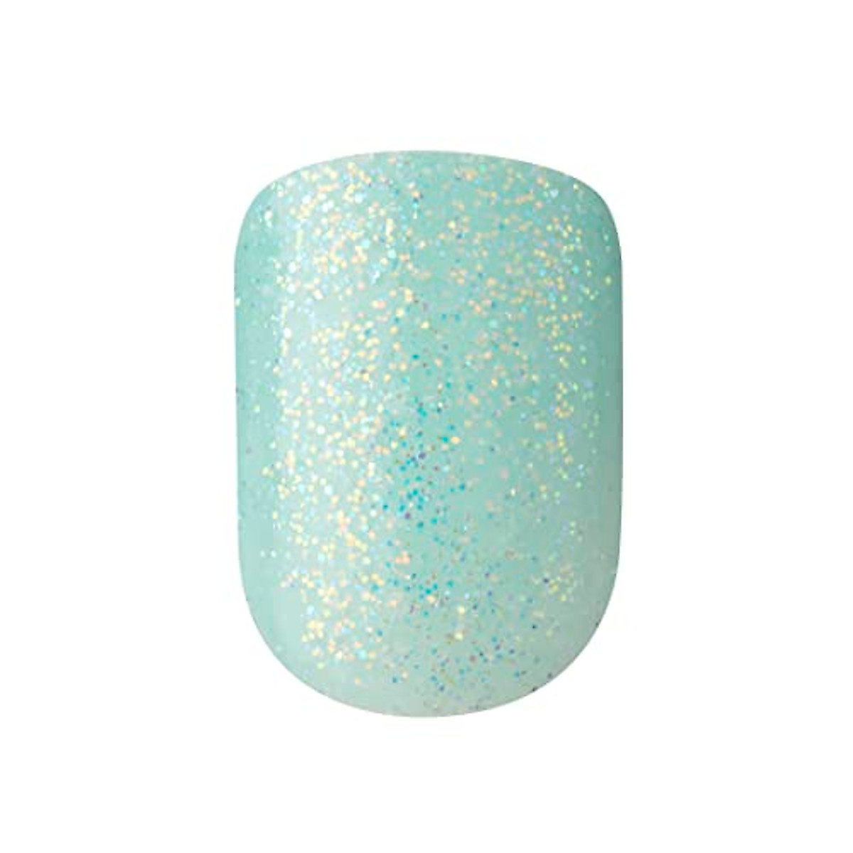 KISS imPRESS Press-On Manicure, Nail Kit, PureFit Technology, Short Press-On Nails, Rain Check', Includes Prep Pad, Mini Nail File, Cuticle Stick, and 30 Fake Nails