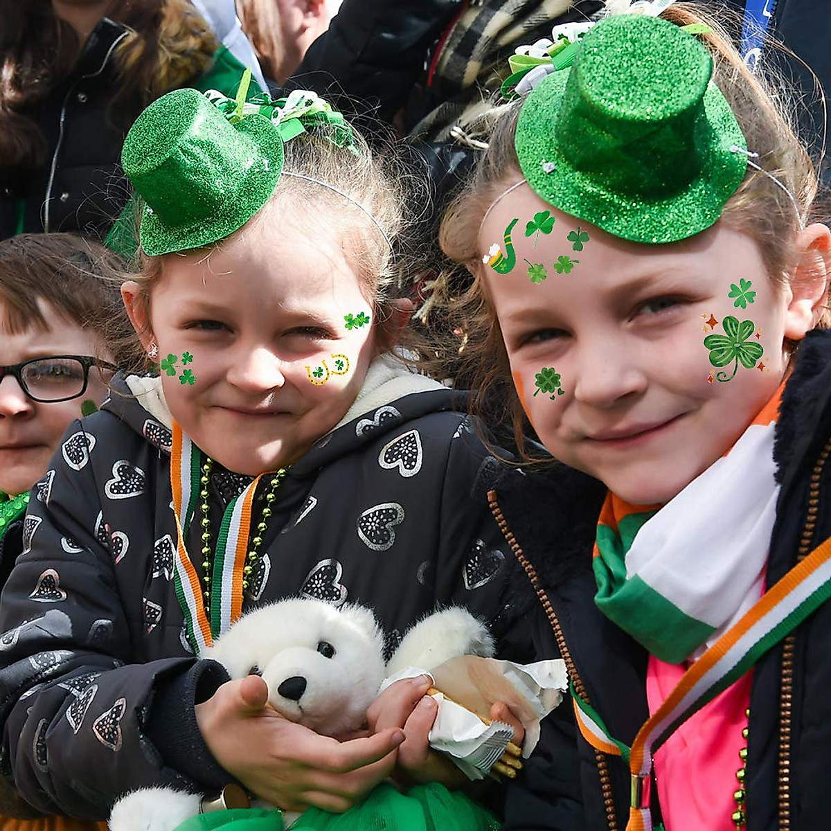 DARKLATER Shamrock Tattoos, St Patricks Day Face Tattoos, Saint Patricks Day Temporary Tattoos Stickers, Clover Tattoos