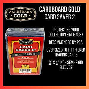 Card Saver 200 Cardboard Gold 2 Semi-rigid Card Holders
