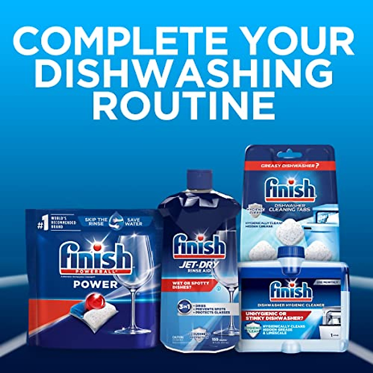Finish Power - 18ct - Dishwasher Detergent - Powerball - Dishwashing Tablets - Dish Tabs