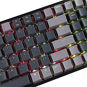 Keychron K4 RGB Hot Swappable Mechanical Keyboard, 96% Layout Bluetooth Wireless/USB Wired Computer Keyboard with Gateron G Pro Brown Switch Aluminum Frame for Mac Windows-Version 2