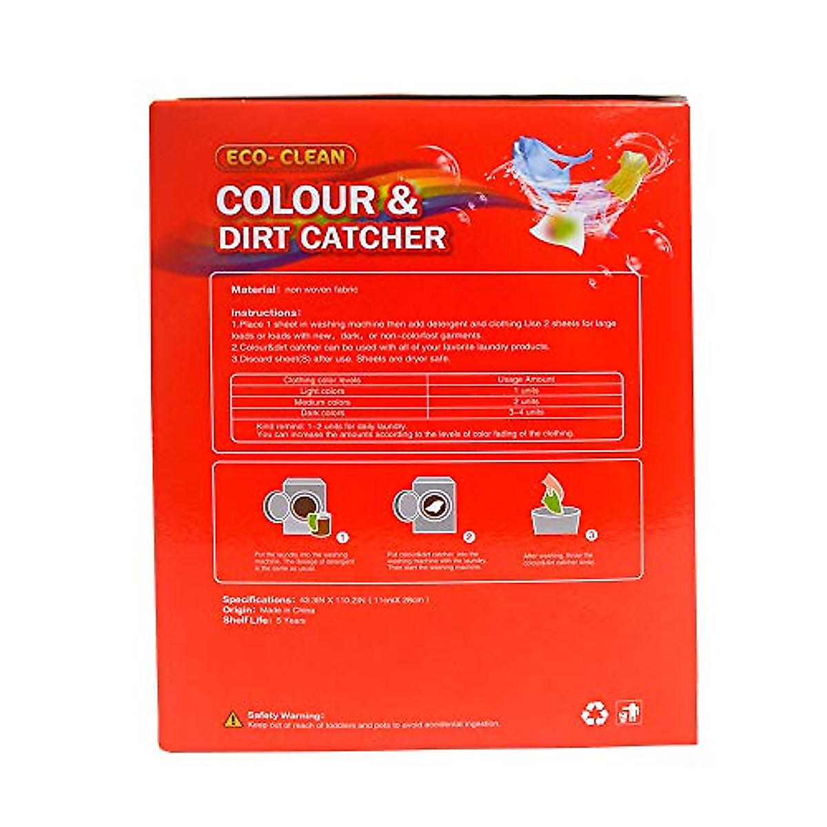 Dye Trapping Sheets 72 Count, Color Absorber Laundry Sheets, Prevent Light Colored Clothes from Being Dyed