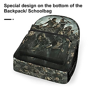 Unisex Adult Backpack The Apocalyptic Walking Horror Drama Dead Backpack Multifunctional Daypack Fashion Casual Daypack Classical Basic Briefcase Laptop Bag