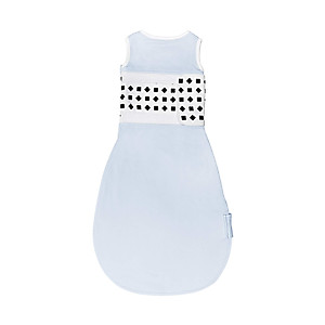 Nanit Breathing Wear Sleeping Bag – 100% Cotton Baby Sleep Sack - Works with Nanit Pro Baby Monitor to Track Breathing Motion Sensor-Free, Real-Time Alerts, Size Large, 12-24 Months, Powder Blue