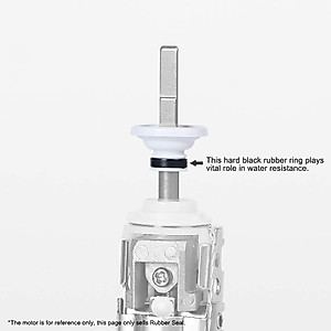 Upgraded Toothbrush Waterproof Shaft Rubber Seal Replacement Parts Compatible with Philips HX751v HX6810 HX9690 HX9957 HX6836 HX992B HX993W Series Electric Toothbrush