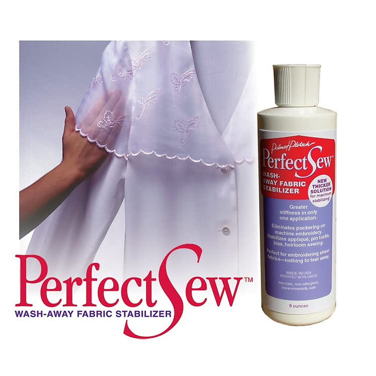 Palmer Pletsch Perfect Sew Wash Away Fabric Stabilizer 8 Ounces