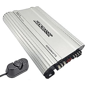 Audiobank P6001-G2 Monoblock 6000 WATTS Amp Class D 1 OHM Car Audio Stereo Amplifier with Remote Turn On/Off Circuit/Heavy-Duty Aluminium Alloy Heatsink Power and Protection Indicator - 2nd Gen
