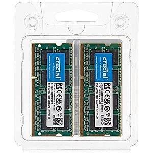 Crucial RAM 16GB Kit (2x8GB) DDR3 1600 MHz CL11 Memory for Mac CT2K8G3S160BM