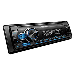 Pioneer MVH-S310BT Single Din Built-In Bluetooth, MIXTRAX, USB, Auxiliary, Pandora, Spotify, iPhone, Android and Smart Sync App Compatibility Car Digital Media Receiver