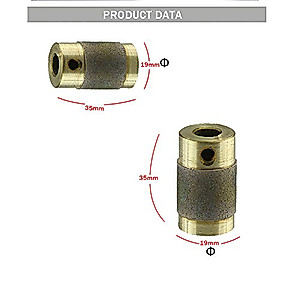 3/4" Standard Fine Diamond Grinder Bits Diamond Grinding Wheel Stained Ceramic Glass Abrasive Tool for Inland Gryphon Delphiglass Glastar Glass Grinder (MCB34)…