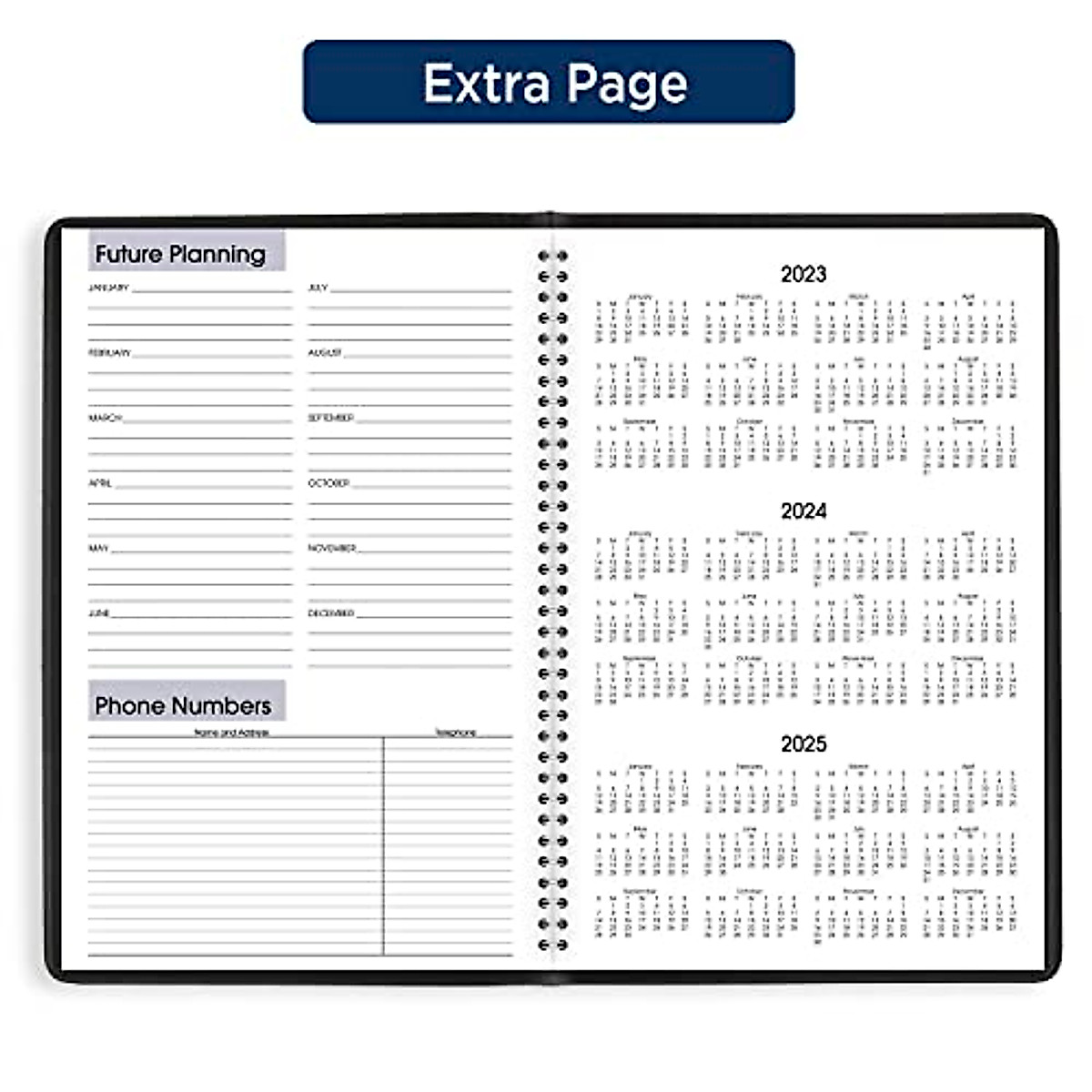 AT-A-GLANCE 2024 Monthly Planner, 8" x 12", Large, DayMinder, Black (G4700024)