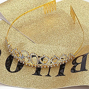 30th Birthday Sash and Tiara for Women, 30th Birthday Decorations for Women, 30th Birthday Sash, 30th Birthday, Gold 30 & Fabulous Birthday Sash and Tiara for Women, 30th Birthday Gifts for Her