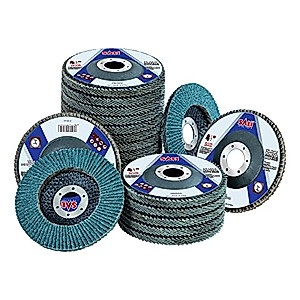 Sali 20 Pack Zirconia Flap Disc 40 Grit 4.5" x 7/8-Inch Sanding Disc Bevel Type #29 Premium and Industrial Grade Angle Grinder Grinding Wheel High Performance Edge Grinding